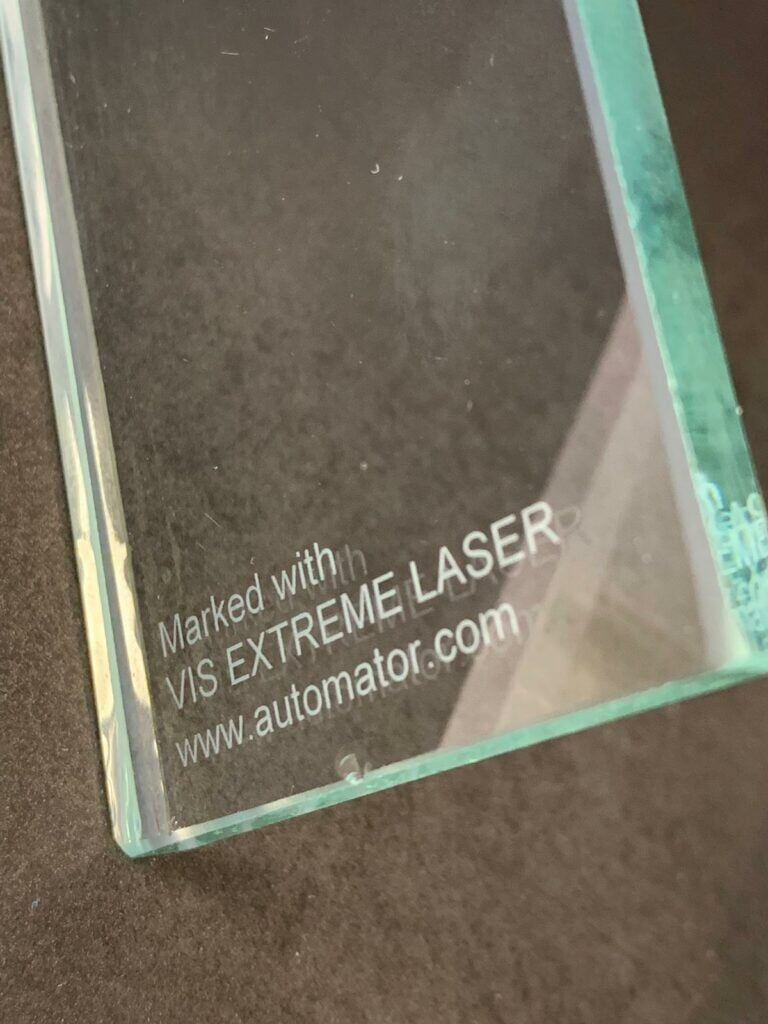 How to mark inside the glass